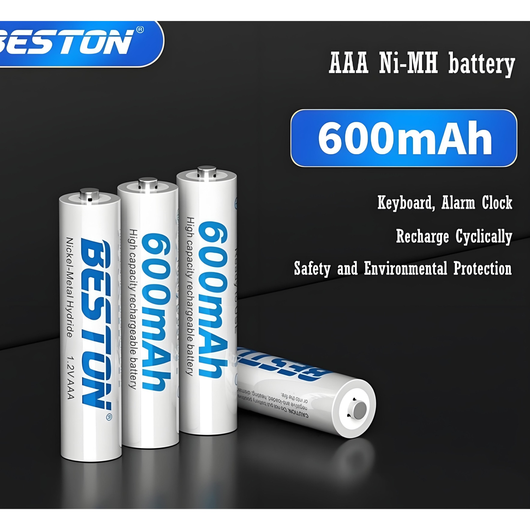 Set incarcator baterii AA/AAA BESTON cu 2 sloturi si 2 baterii AAA ...