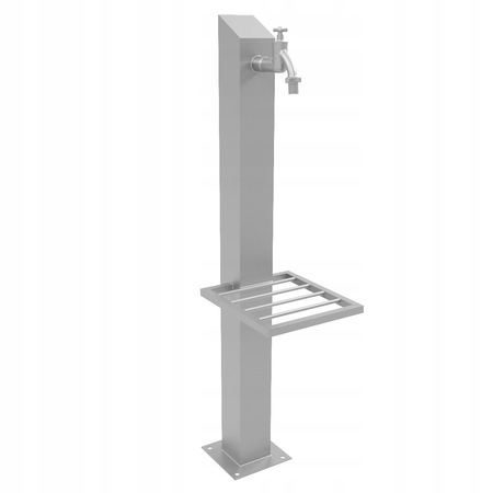 Cismea de gradina, MAT CHYRA, inox 1.4301, 95 cm, cu polita 25x25 cm ...