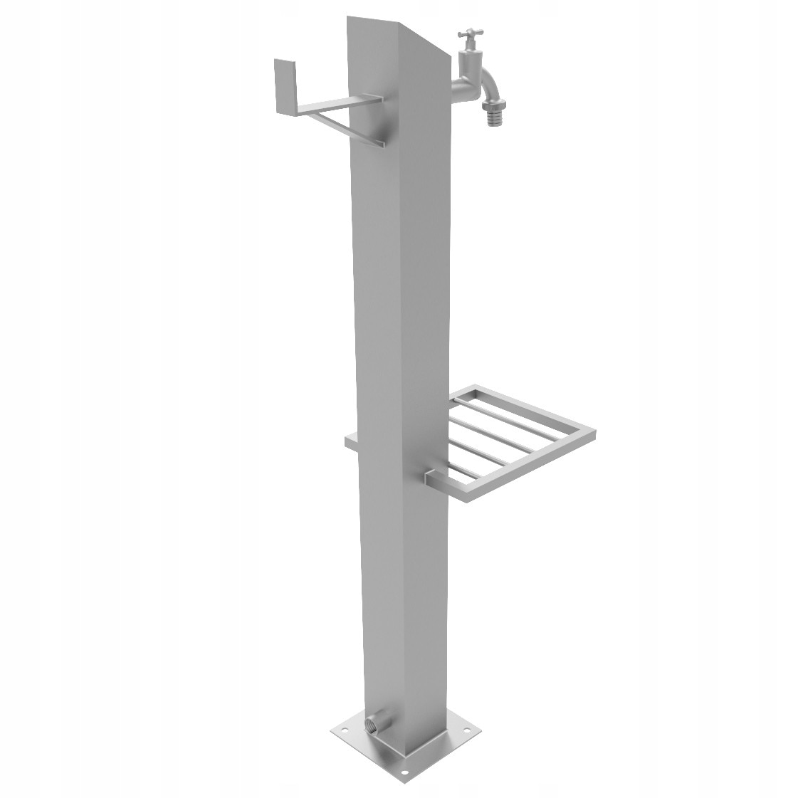 Cismea de gradina, MAT CHYRA, inox, 95 cm, cu suport pentru furtun ...