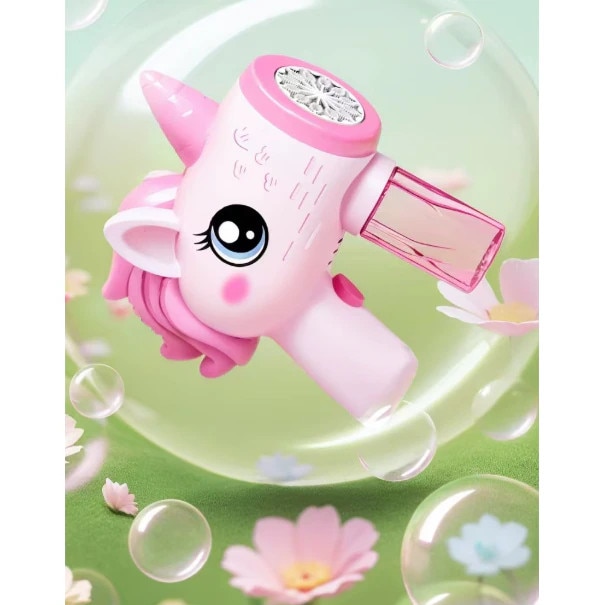 Pistol pentru Baloane de Sapun cu Rezervor pentru Solutie, Explozie de ...