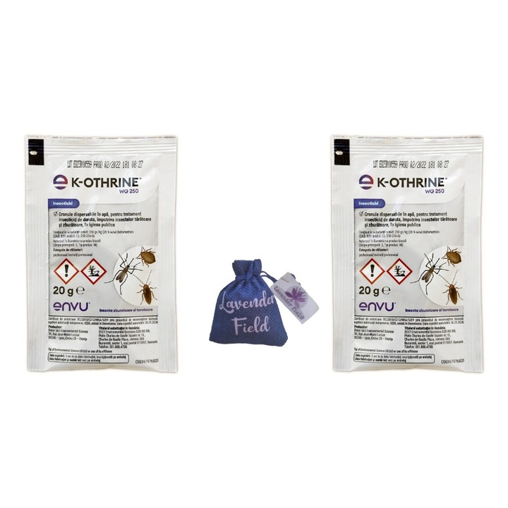 Set 2 insecticide Bayer (Envu) KOthrine 20 gr anti gandaci, muste ...
