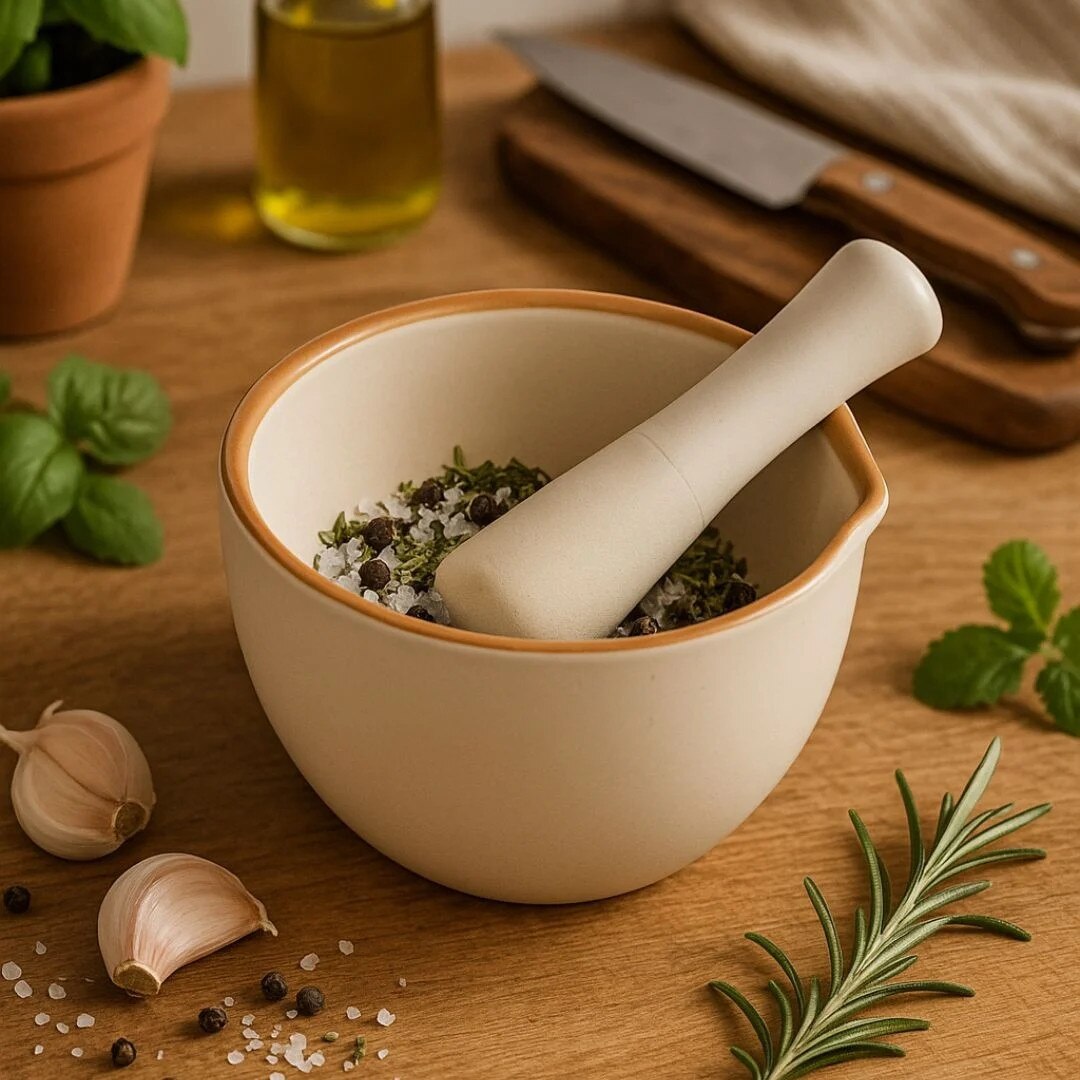 Mojar cu pistil din ceramica, Siaki, 330 ml - eMAG.ro