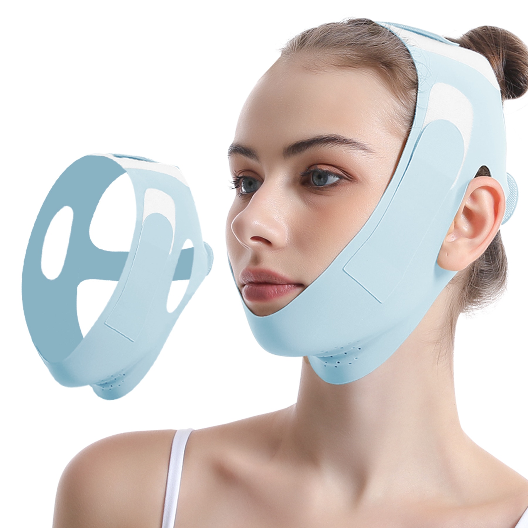 Masca lifting facial ESensio V-Neck Line pentru conturare fata, barbie ...