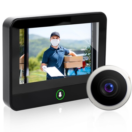 Vizualizator digital pentru usa 1080P, camera vizor cu unghi larg ...