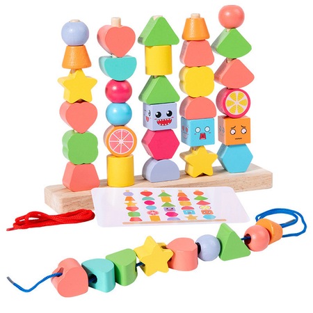 Wuciray Set Jucarii educative Montessori pentru copii, cu geanta de ...