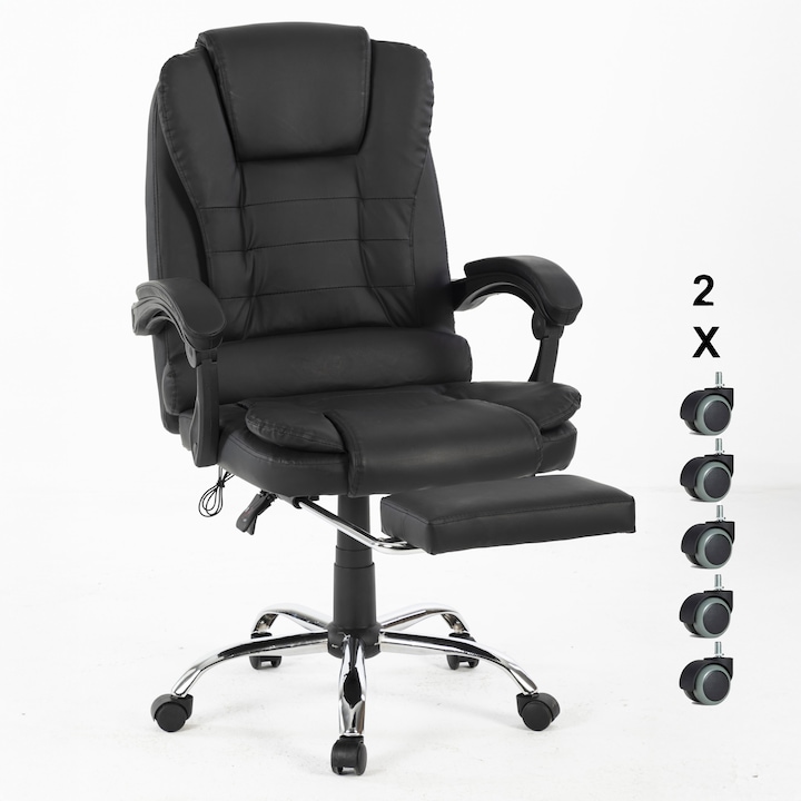 Scaun De Birou Directorial Ergonomic KD Home® ErgoLux Prime, Masaj ...