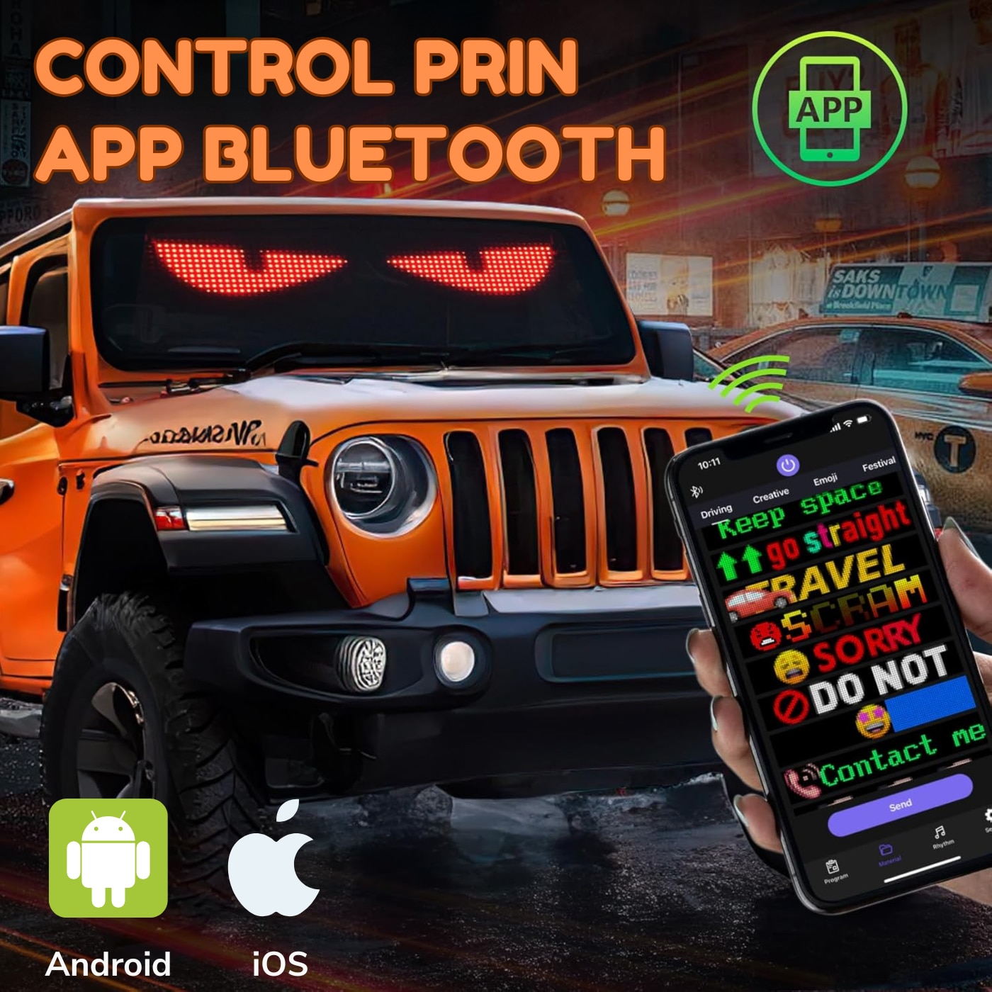 Afisaj LED Flexibil Programabil android si ipnone KLASTEP, Control prin ...