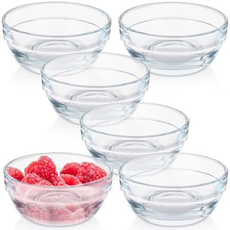 Set Boluri Din Sticla, Excellent Houseware, 7.5x3 cm, 80 ml, Sticla ...