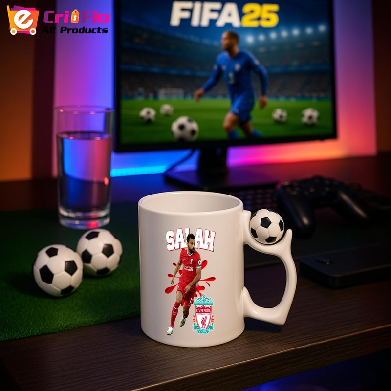 Cana Salah Liverpool Player BEST, ceramica, Cri-Flo, 330ml, Minge ...