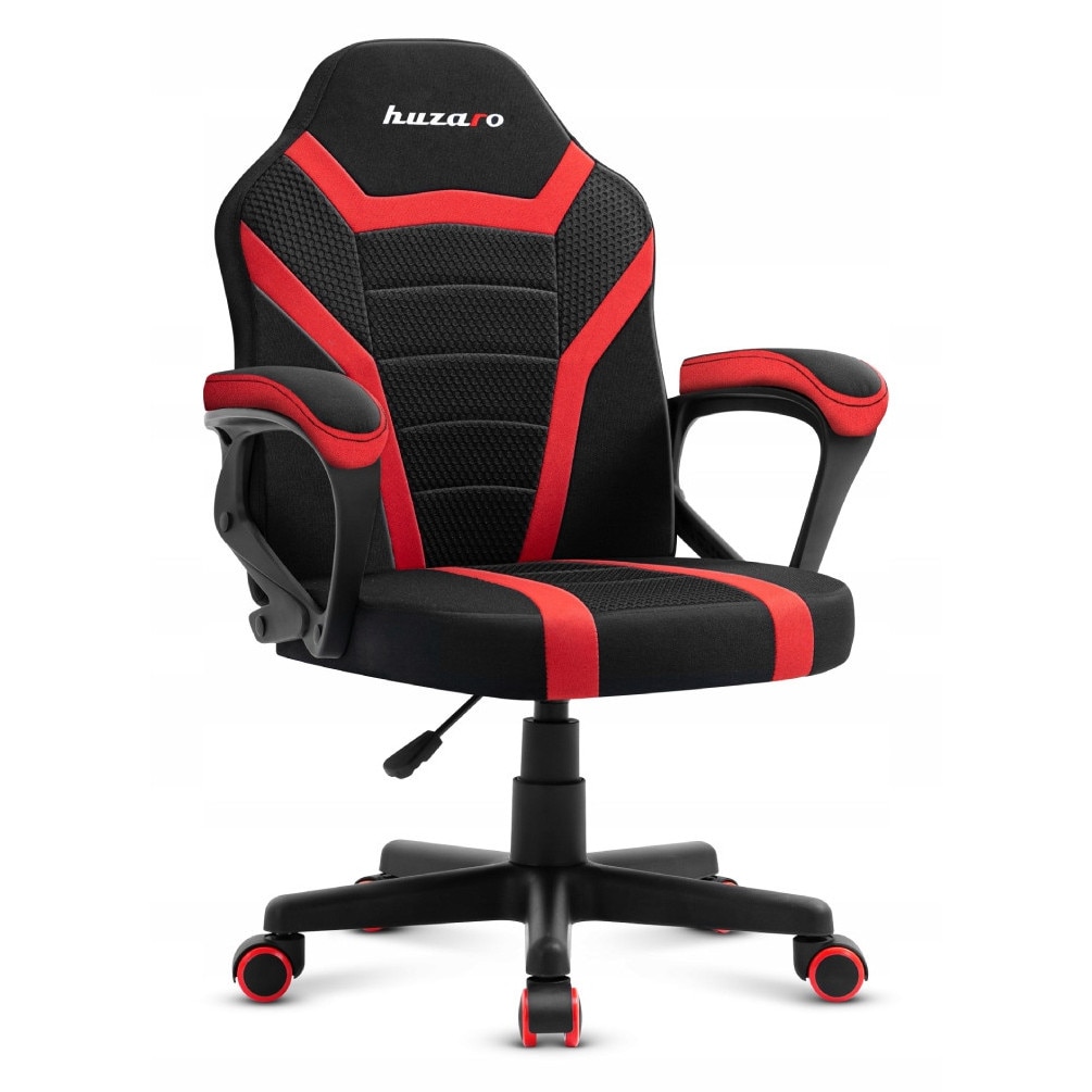 Scaun gaming pentru copii Huzaro Ranger 1.0, rosu, material mesh ...