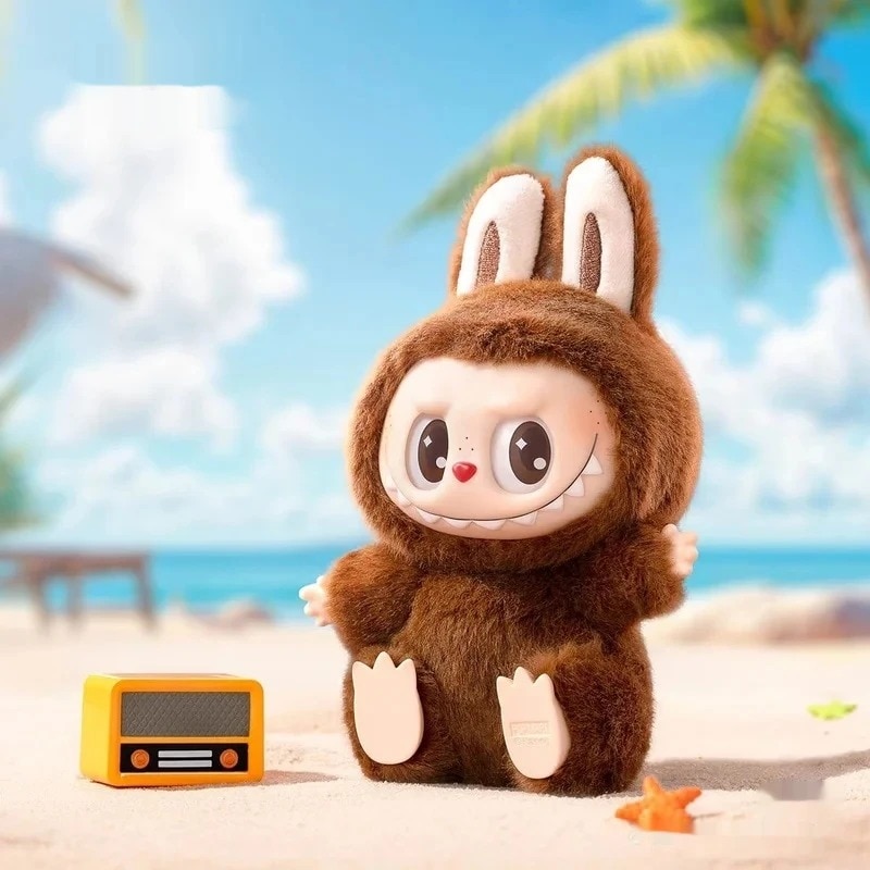 Jucarie de Plus Labubu, Micutul Monstru Pufos 17 cm, Alb Crem, lulu ...