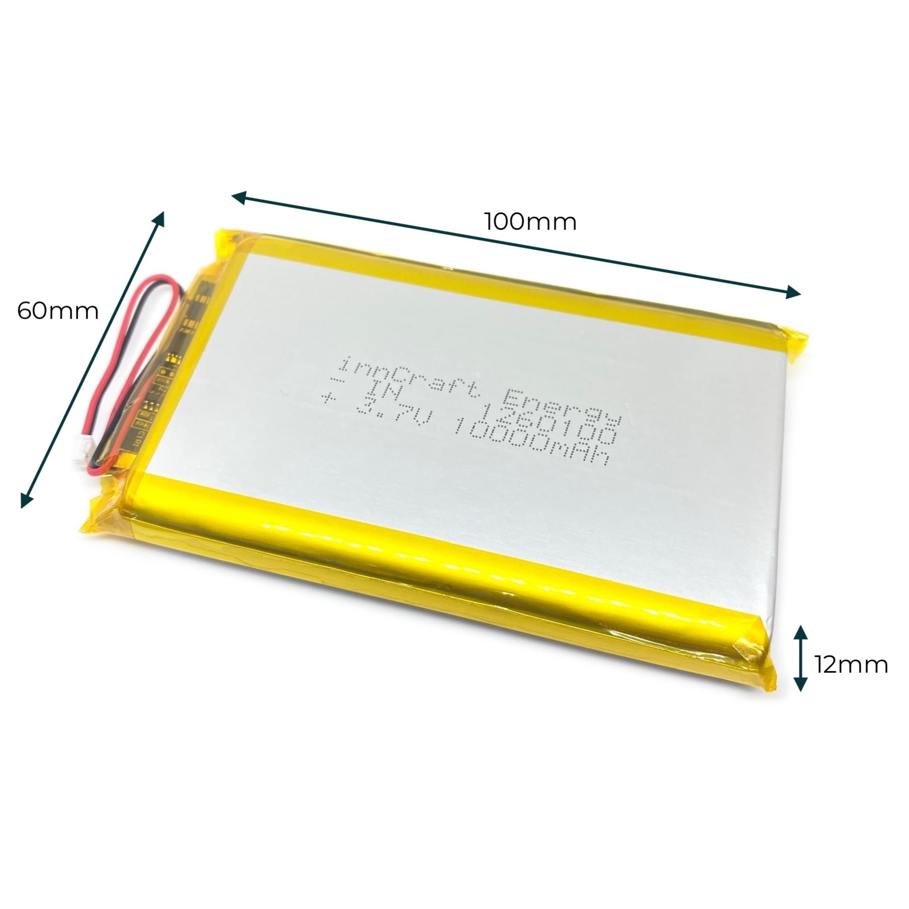 Baterie litiu-polimer innCraft 10000mAh 3.7V IN1260100 - eMAG.ro