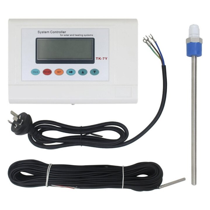 Panou solar apa calda Presurizat 100L ECOBLIS + Controller + Rezistenta ...
