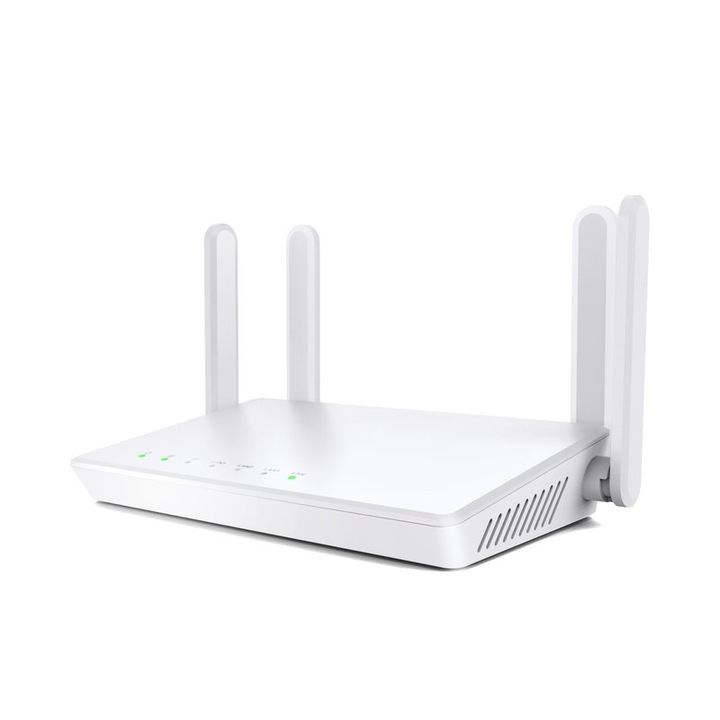 Router wireless 4G, 300Mbps, 4 Antene, DC 12V，Dual-Band, Wi-Fi 6, Dual ...