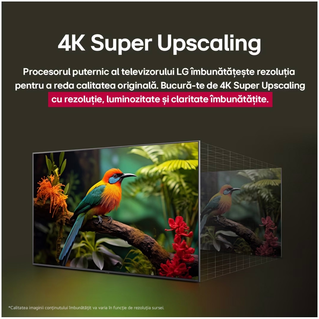 Televizor LG LED 50UA73003LA, 126 cm, Smart, 4K Ultra HD, Clasa G ...