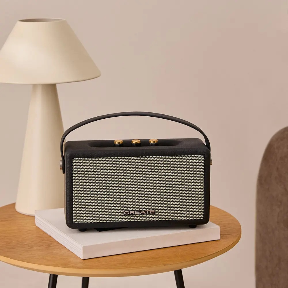 Boxa portabila wireless CREATE, Speaker Retro, Bluetooth 5.0, USB type ...