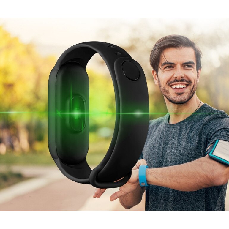 Bratara fitness inteligenta cu masurarea tensiunii arteriale, Ritm ...