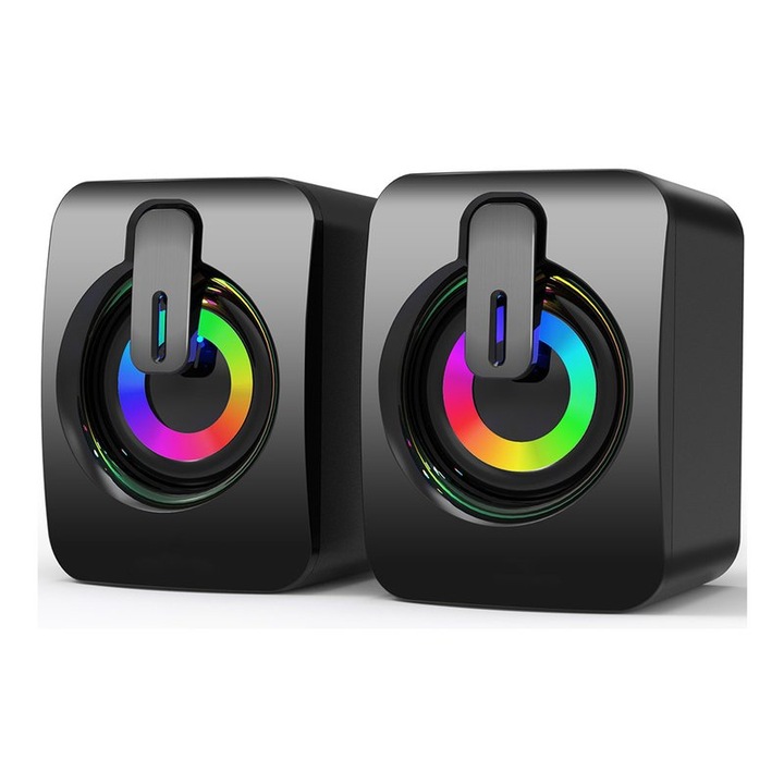 Boxe PC Bluetooth, Boxa Gaming, subwoofer, stereo, versiune EU,3W ...