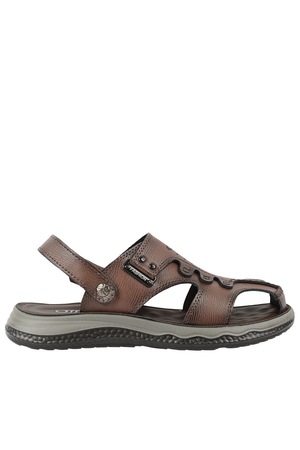 Sandale casual, barbati, OTTER FM60003A, maro, piele naturala 42 - eMAG.ro