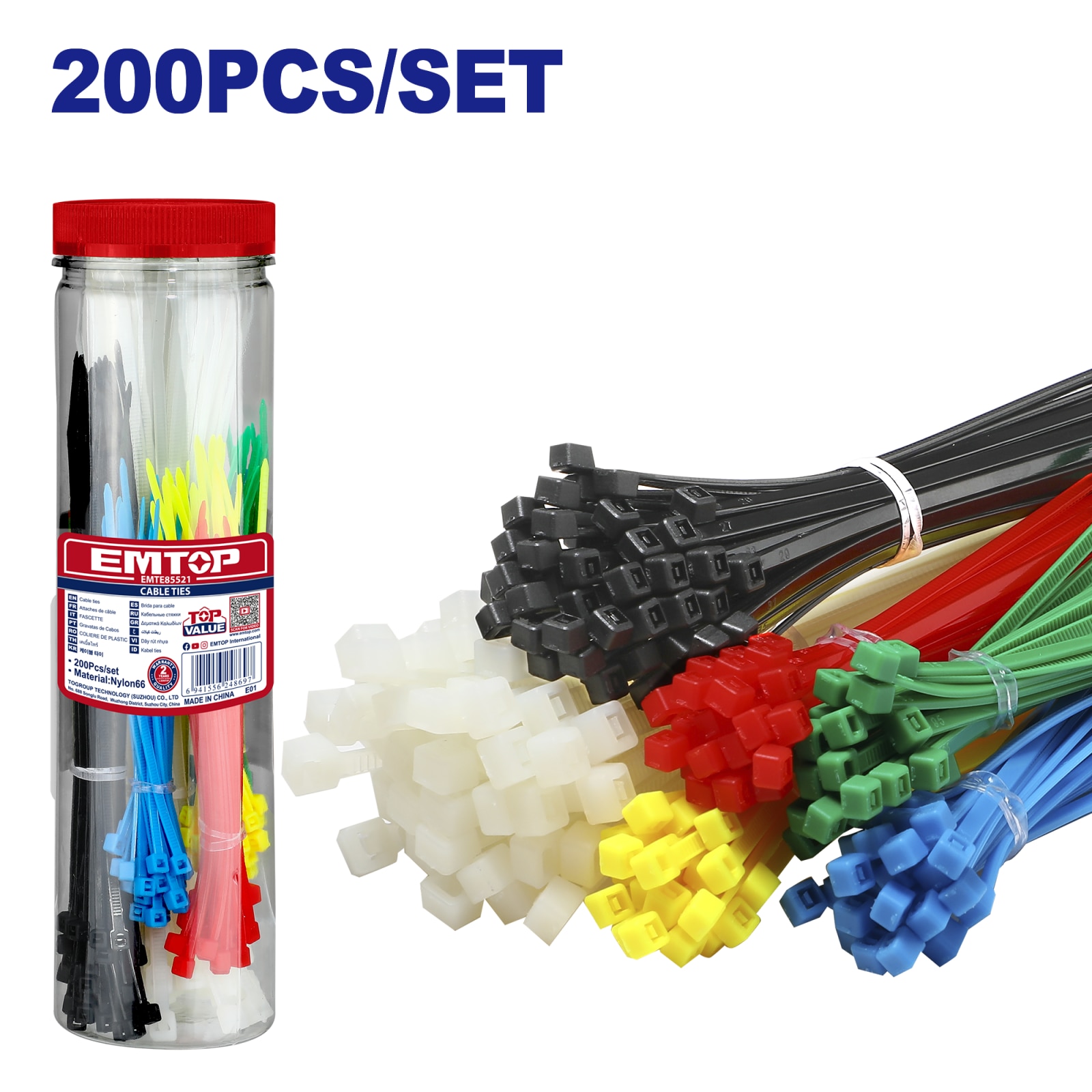 Set 200 coliere / soricei din plastic, colorate - eMAG.ro