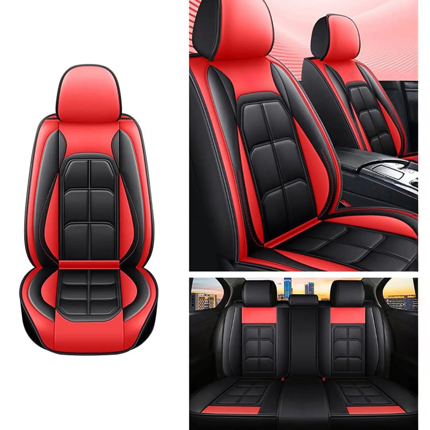Set 5 Huse Scaune Auto Elindor® Universale, Impermeabile, Husa pentru ...