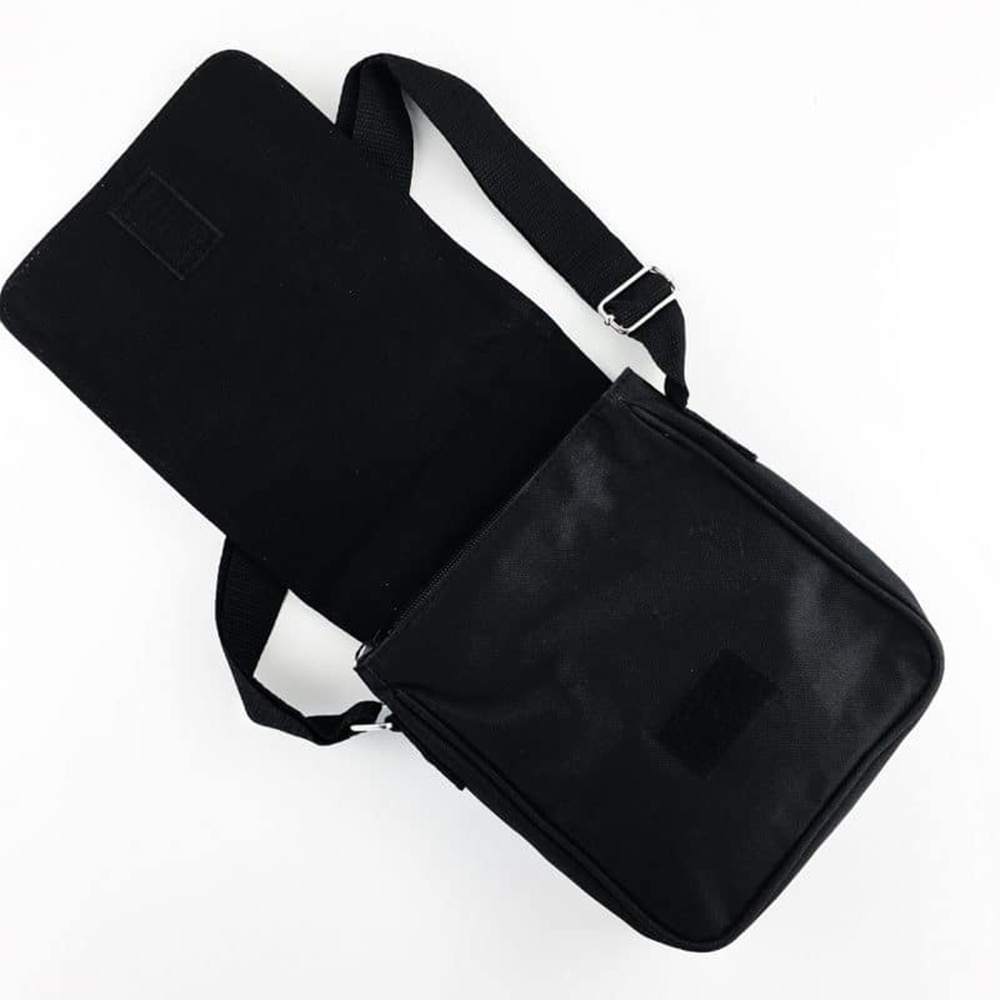 Geanta personalizata babymonster logo drip, negru, 18x20x6 cm - eMAG.ro