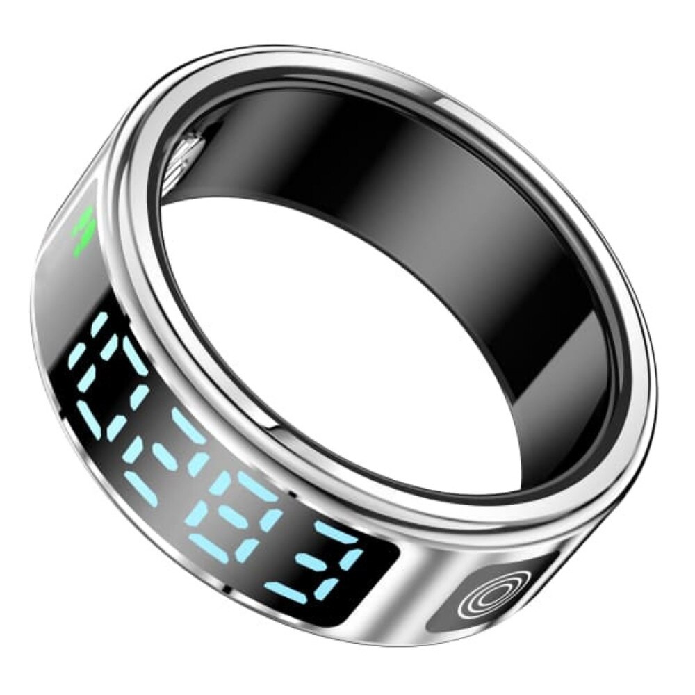 Inel inteligent, Smart Ring, EM-SR08-SILVER, Rezistent la apa 5 ATM ...