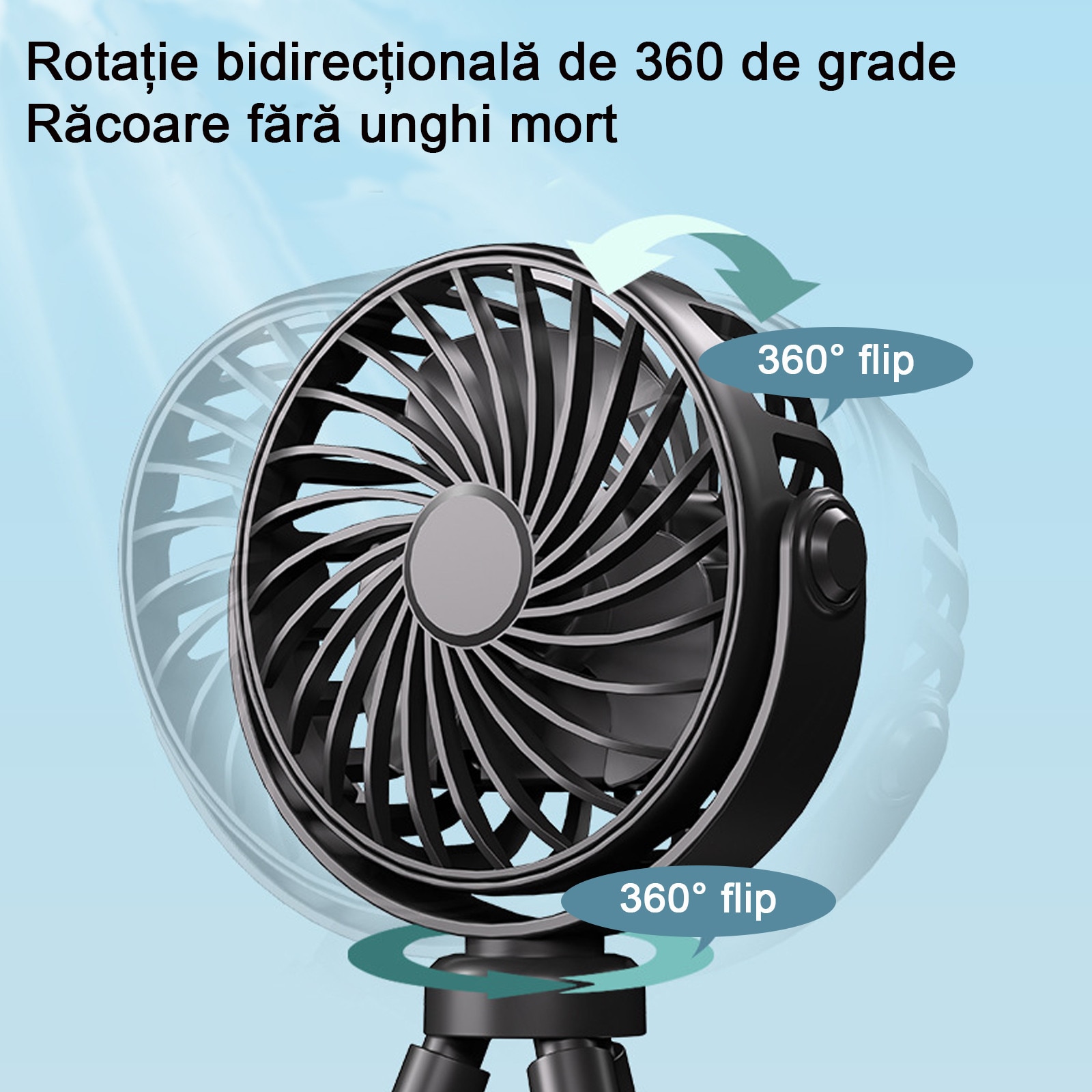 Trei viteze ventilator mic cos desktop in aer liber caracatita mini ...