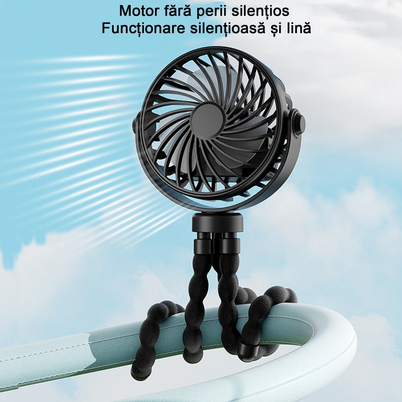 Trei viteze ventilator mic cos desktop in aer liber caracatita mini ...