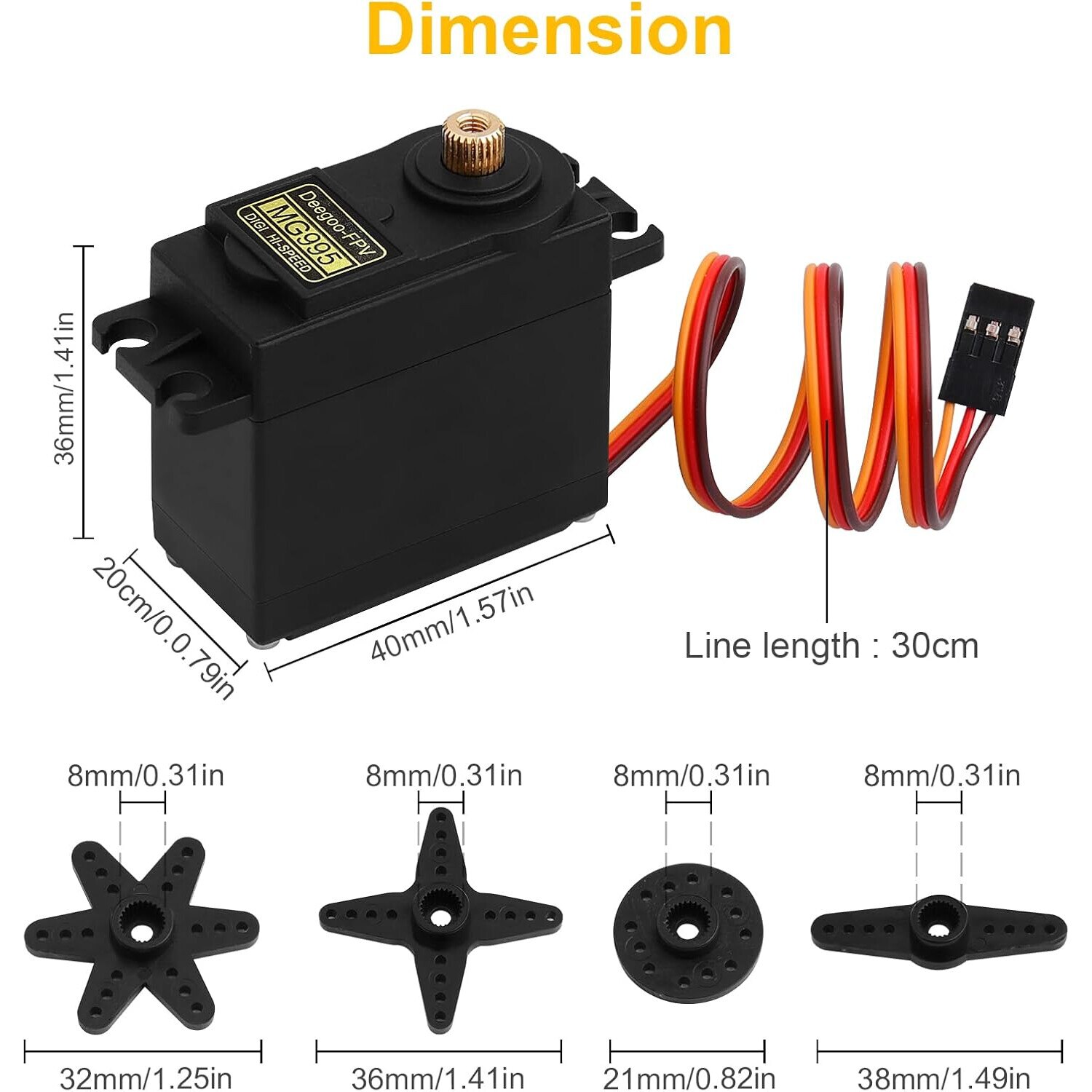 Set 2 Servomotoare Digitale Cu Angrenaj Metalic – Viteza Mare, Cuplu ...