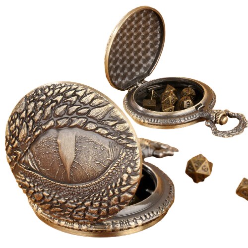 Cutie pentru zaruri Vintage Mystic Dragon Eye Cat's Eye, 13x7.5x4.5cm ...
