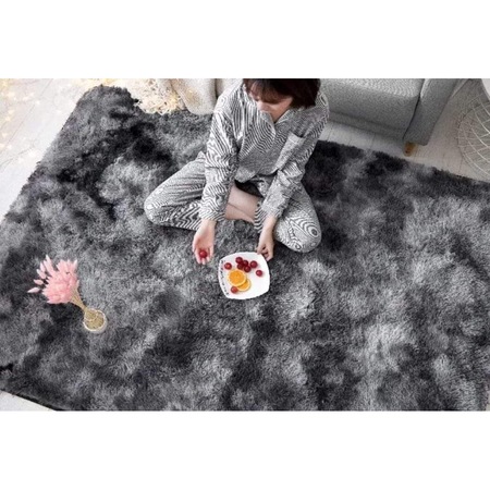 Covor Premium Super Pufos Fluffy, 150 x 200 cm, Gri Inchis - eMAG.ro