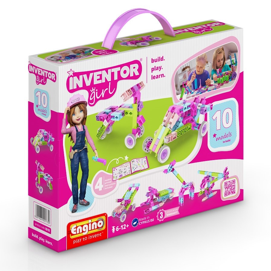 Joc de constructie creativ, ENGINO Inventor Girl 10 modele - eMAG.ro