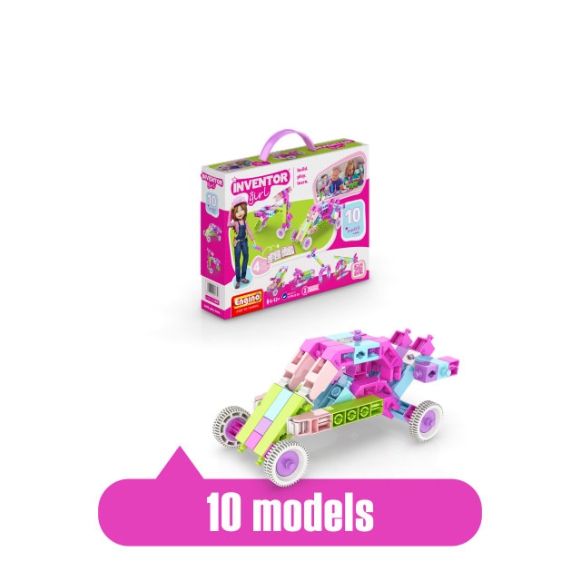 Joc de constructie creativ, ENGINO Inventor Girl 10 modele - eMAG.ro