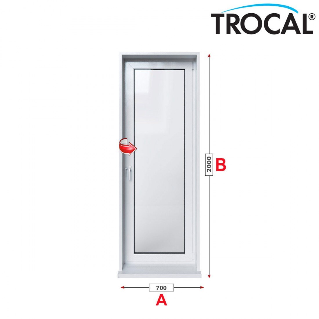Профил Trocal Exclusive 88, PVC, 6 камерен, размер 700х2000 - eMAG.bg