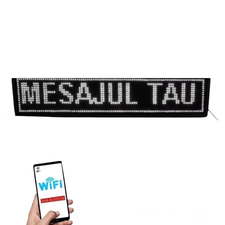 Reclama Luminoasa LED Programabila cu Text Personalizat, Panou ...
