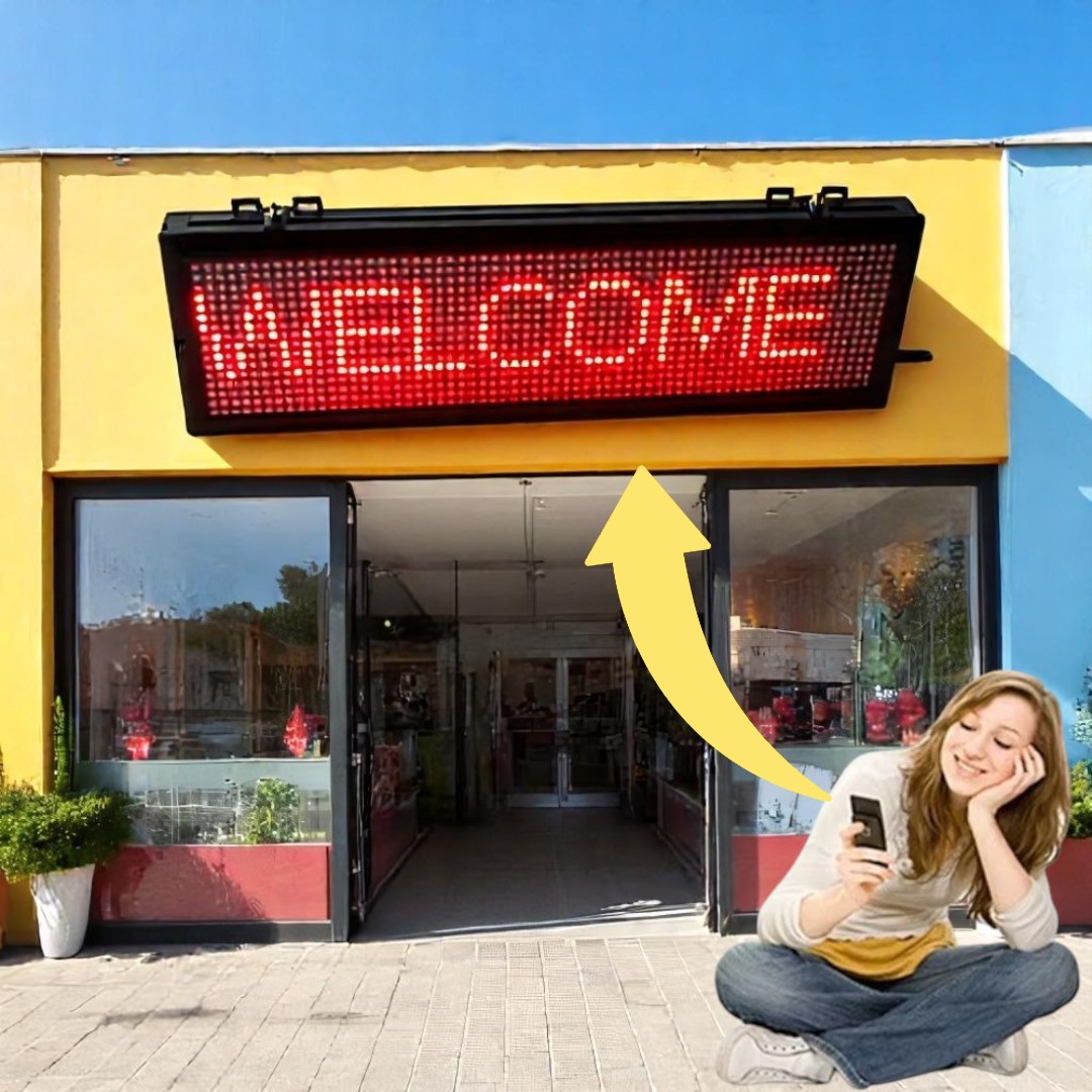 Reclama Luminoasa LED Programabila cu Text Personalizat, Panou ...
