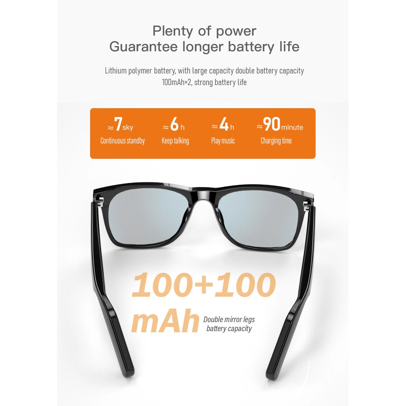 Ochelari Smart IVY Glasses, unisex, Bluetooth, difuzor Open-ear ...