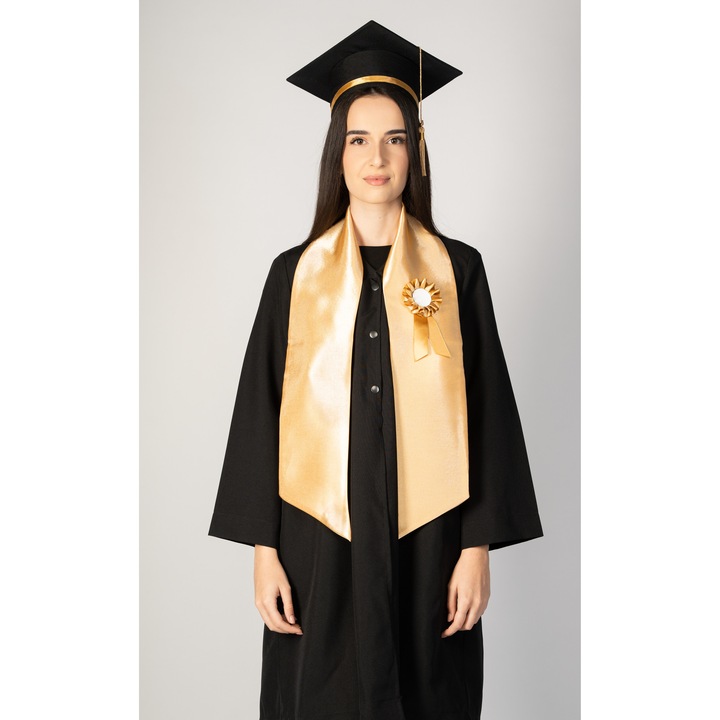 Set Absolvire – Toca, Esarfa si Cocarda, Auriu, Nepersonalizat ...