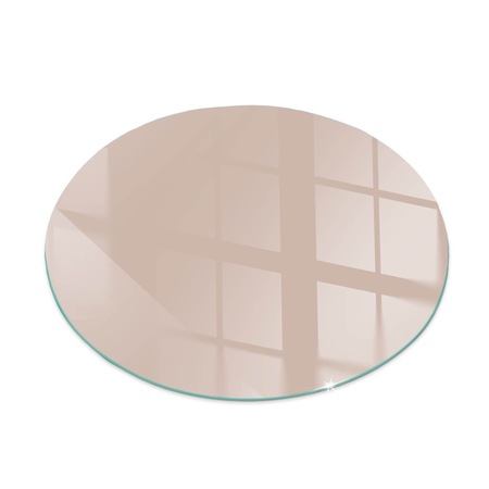 Tabla protectie podea semineu, Tulup, Culoare Maro deschis, fi90 ...