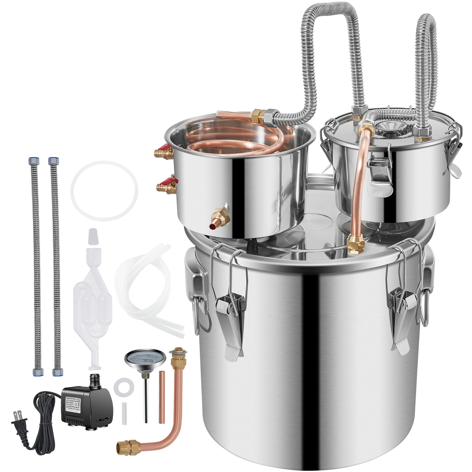 Kit de distilare alcool, SucceBuy, capacitate mare, sistem de racire ...