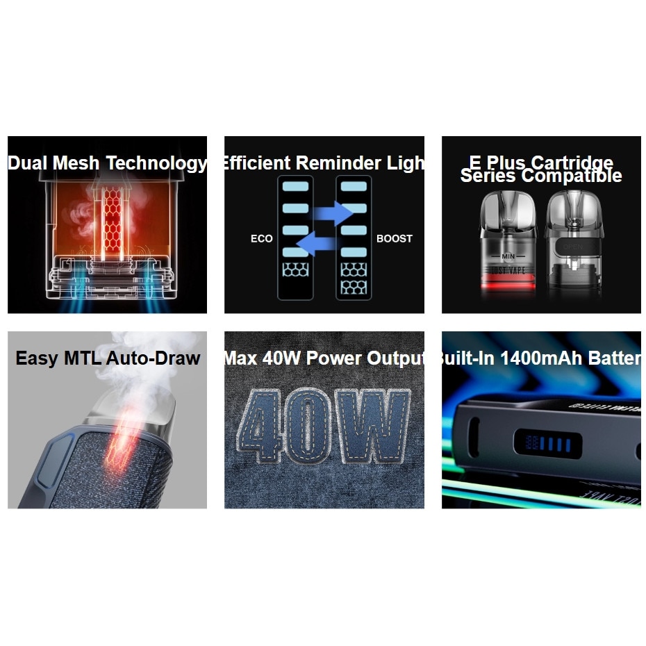 Tigara Electronica Lost Vape Thelema Elite S, 40 w, Dual Mesh, 1400 mAh ...