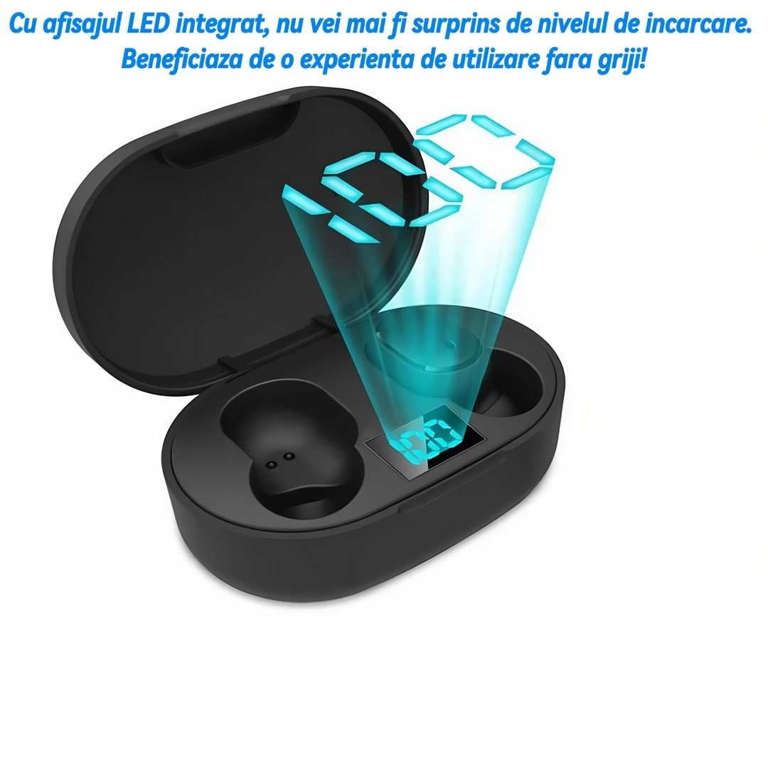 Casti wireless bluetooth, Audio, Fara fir, Bluetooth 5.4, Autonomie 80 ...
