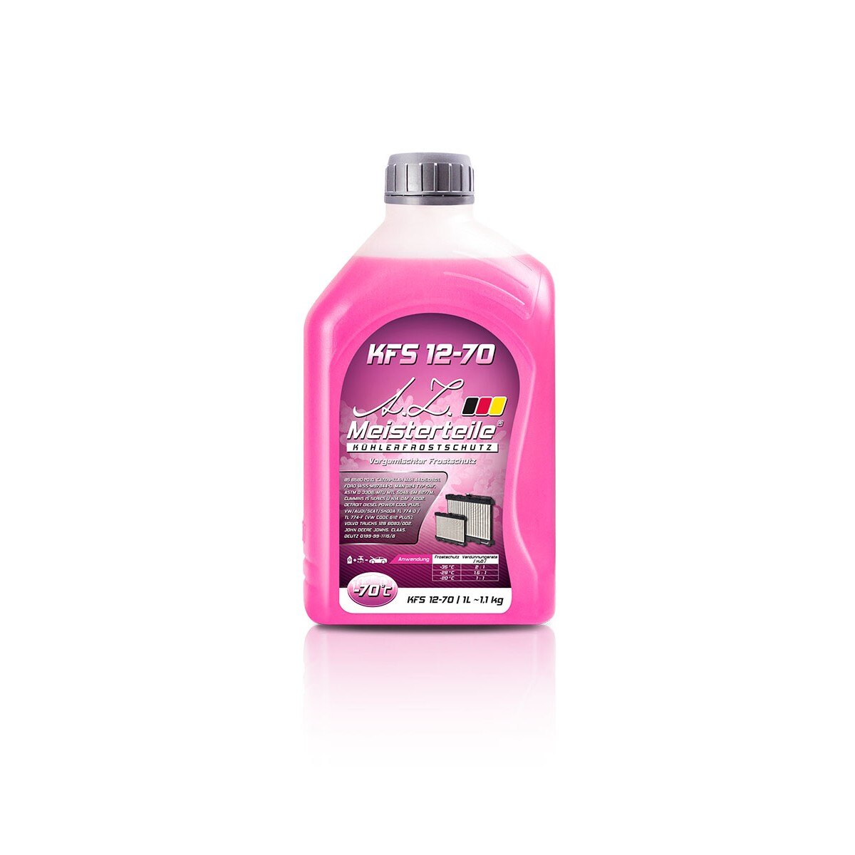 Antigel diluat A.z. Meister Ksf 12-70, Roz, G12+, 1L - eMAG.ro