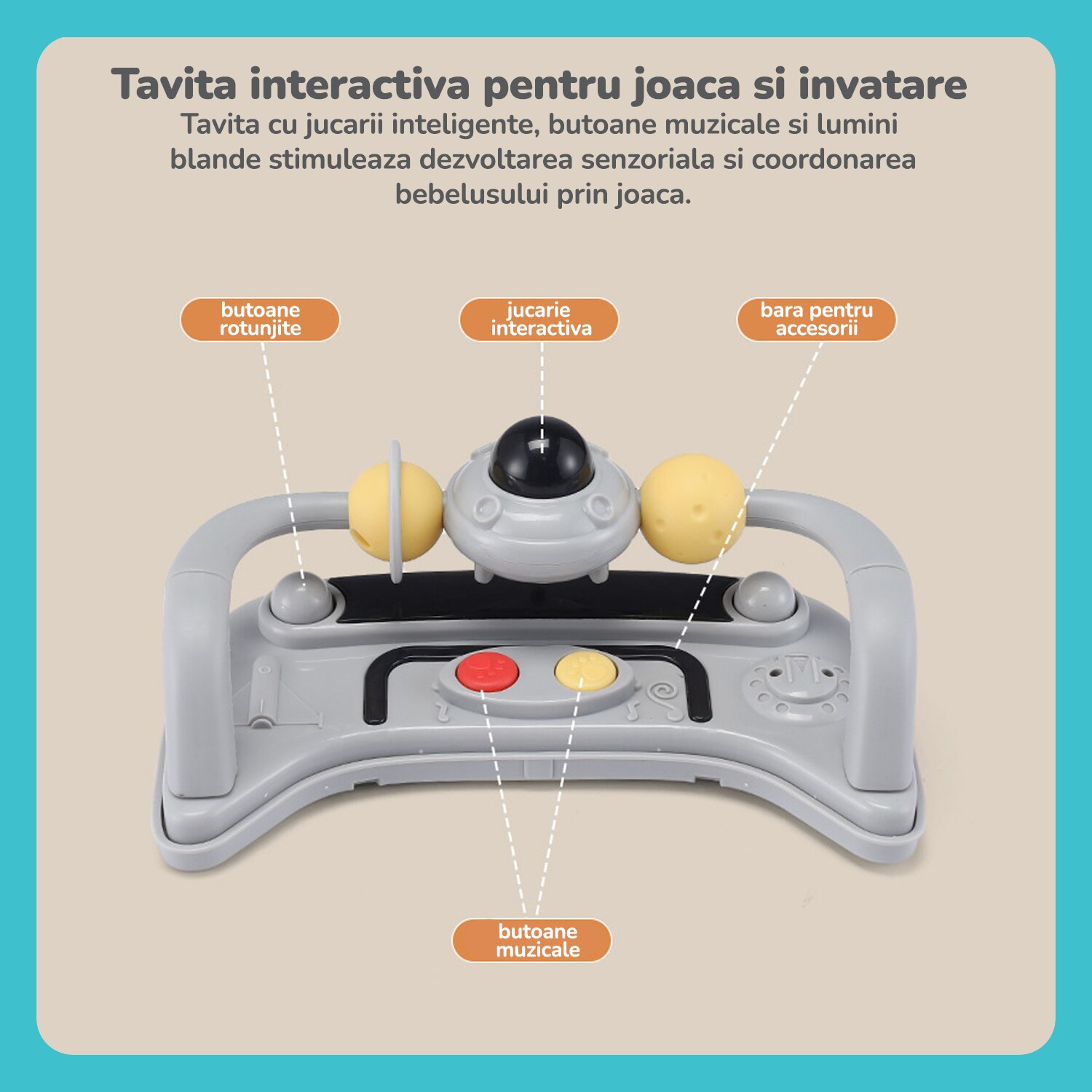 Premergator Copii 2 in 1 Mavio®, Model MyRide, Rotobil pentru Bebelusi ...