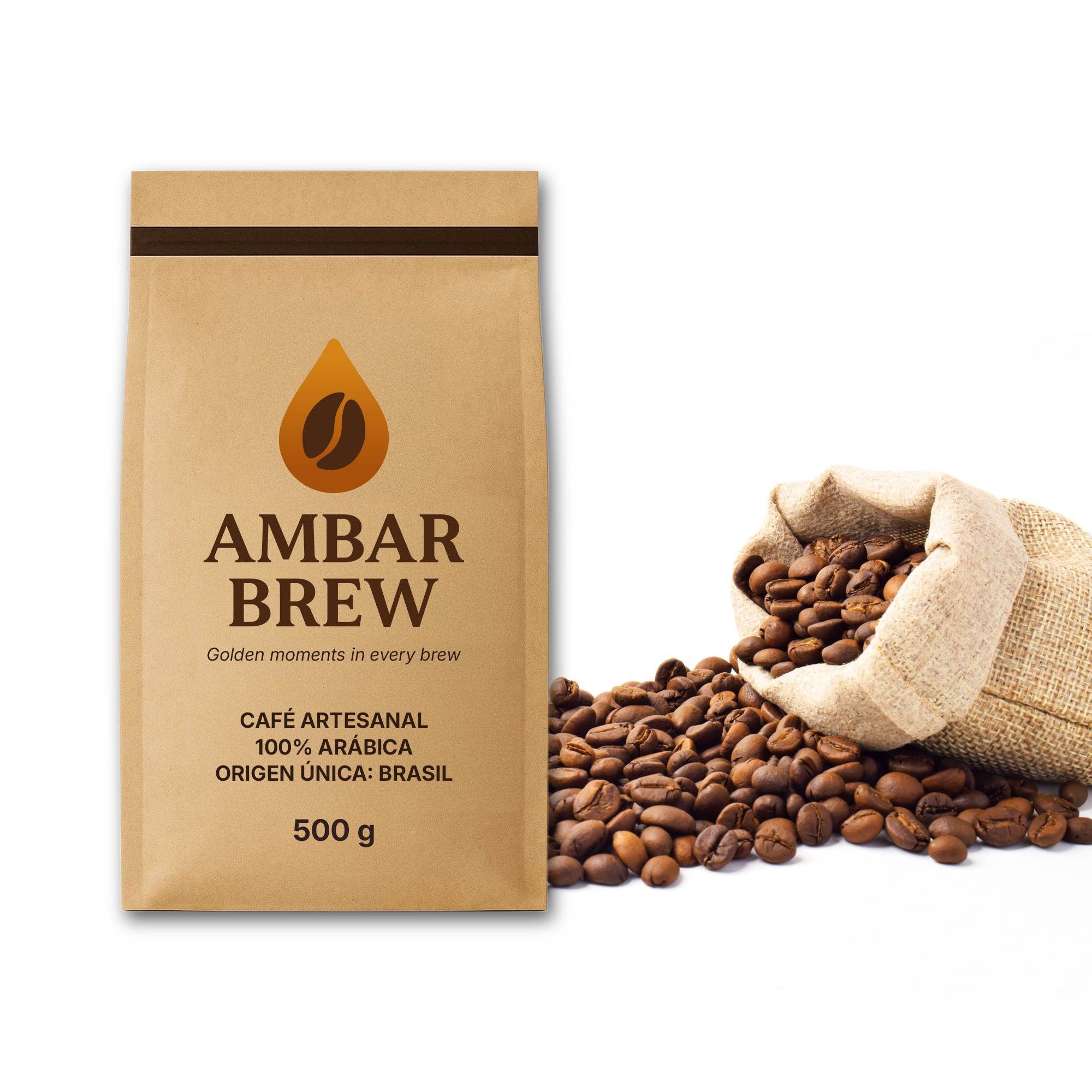 Cafea boabe de specialitate AmbarBrew, 100% Arabica, Brazil Premium ...