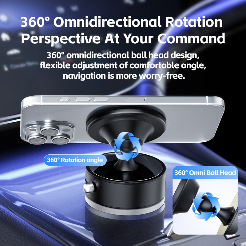 Suport telefon magnetic, rotativ 360, pentru masina si suprafete netede ...