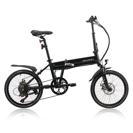 Devron 20201 Összecsukható elektromos összecsukható kerékpár - 20 hüvelyk, S, Fekete - eMAG.hu