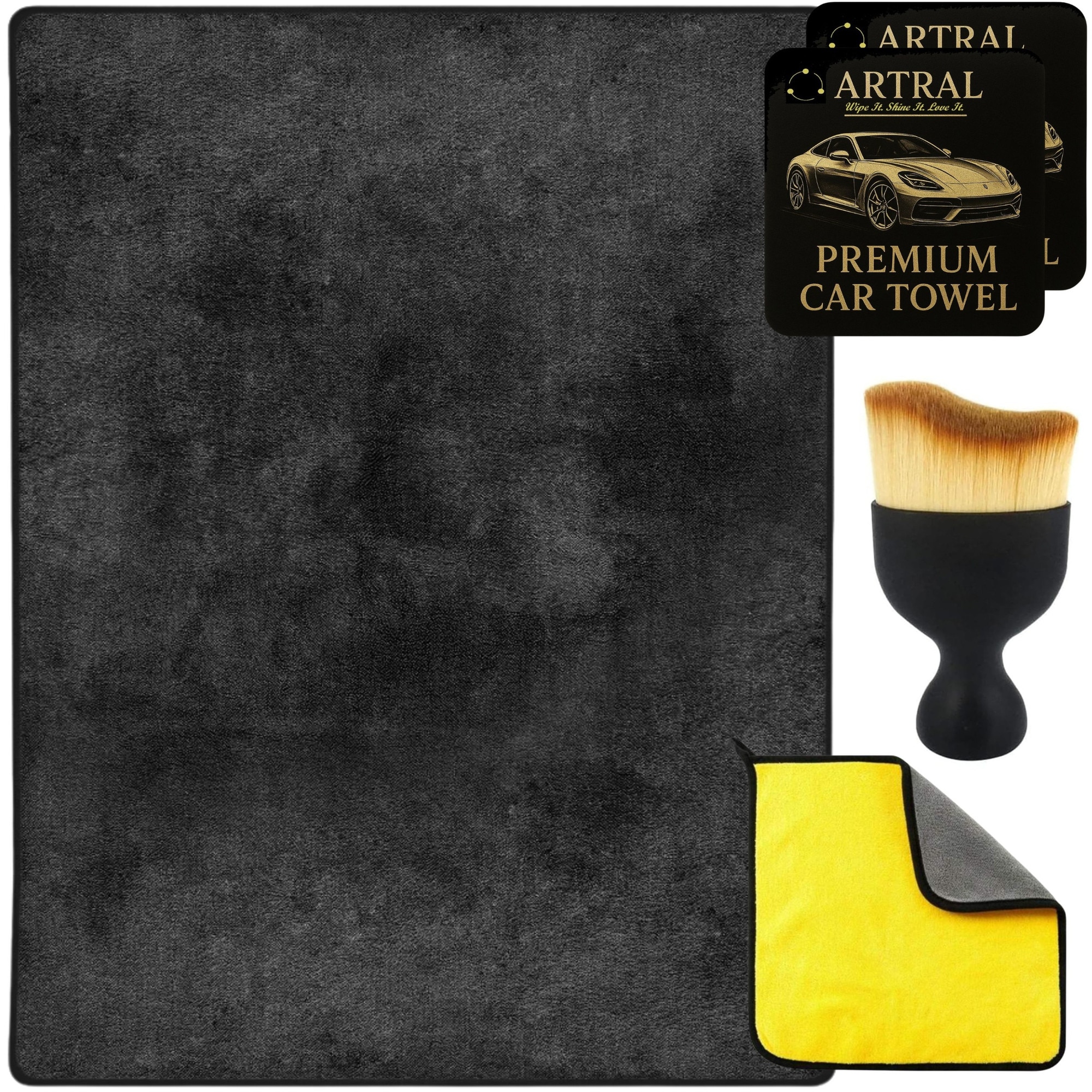 Prosop uscare auto ARTtral, Ultra Absorbant, Dimensiunea 70 cm X 90 cm ...