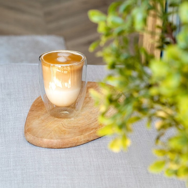 Set 6 pahare termice de cafea cu Perete Dublu, Dubla utilizare calda si ...